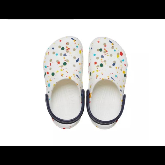 CROCS | Shoes | Crocs Paint Splatter Clogs | Poshmark